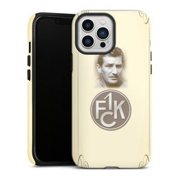 DeinDesign iPhone 13 Pro Max Handy Panzer Handyh&uuml;lle robuste Outdoor H&uuml;lle Schutzh&uuml;lle matt 1. Fc Kaiserslautern Fritz Walter Logo Tough Case