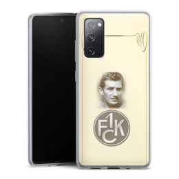 DeinDesign Galaxy S20 FE 5G Handy Silikon H&uuml;lle Case transparent Handyh&uuml;lle 1. Fc Kaiserslautern Fritz Walter Logo Silikon Case