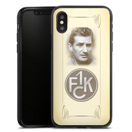 DeinDesign iPhone X Handy Silikon H&uuml;lle Case schwarz Handyh&uuml;lle 1. Fc Kaiserslautern Fritz Walter Logo