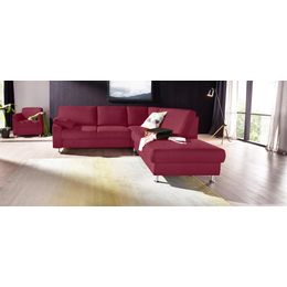 Sit & More Sessel SIT & MORE "Belfort", rot (bordeaux), B:78cm H:80cm T:83cm, Flachgewebe (100% Polyester);Luxus-Microfaser ALTARA NUBUCK (100% Polyester);Luxus-Microfaser (90% Polyester, 10% Polyamid), Sessel, Sessel