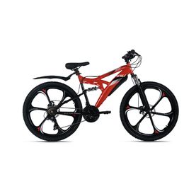 Mountainbike WYLD Gr. 47, orange, schwarz, Fahrr&auml;der, Herren, 47cm, 26 Zoll (66,04cm) hinten: 26 Zoll (66,04cm)