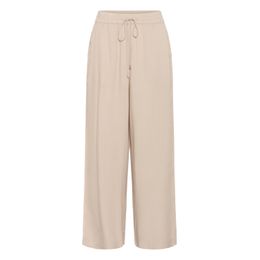 Stoffhose Kaffe "Casual Hose KAmilia", Damen, Gr. 40, N-Gr, blau (feather gray), Obermaterial: 70% Viskose CV. 30% Leinen LI., Hosen Stoffhose