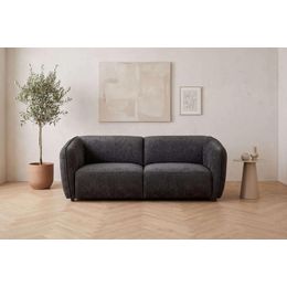 3-Sitzer Home Affaire "OSTRUP, Naturt&ouml;ne, Boucle oder Chenille", graphite, B:221cm H:73cm T:93cm, 100% Polyester, Sofas, Breite 221 cm, organische Form mit sanften Rundungen