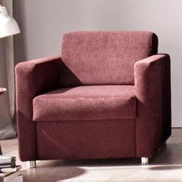 Sit & More Sessel SIT & MORE "Belfort", rot (merlot), B:78cm H:80cm T:83cm, Flachgewebe (100% Polyester);Luxus-Microfaser ALTARA NUBUCK (100% Polyester);Luxus-Microfaser (90% Polyester, 10% Polyamid), Sessel, Sessel