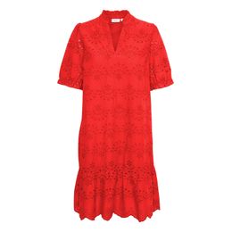 Midikleid Saint Tropez "Kleid GeleksaSZ", Damen, Gr. S, N-Gr, rot (flame scarlet), Obermaterial: 100% Baumwolle CO., Kleider Midikleid