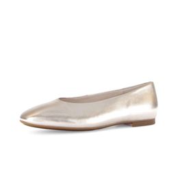 Ballerina Gabor "Eleganter Ballerina", Damen, Gr. 38, gold, Schuhe Ballerina