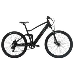 E-Bike Telefunken "Aufsteiger M937" Gr. 48, schwarz, schwarz, Elektrofahrr&auml;der, 48cm, 29 Zoll (73,66cm), Pedelec, Elektrofahrrad, Damen u. Herren, E-MTB, Mountainbike, 29 Zoll