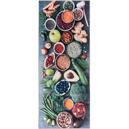 K&uuml;chenl&auml;ufer Sehrazat "Caimas 3050", multicolor, B:80cm H:6mm L:300cm, Polyester, Teppiche, Bedruckt