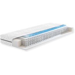 f.a.n. Taschenfederkernmatratze FAN "Solina Top T, 90x200, 140x200 cm und weitere Gr&ouml;&szlig;en", wei&szlig;, B:140cm H:22cm L:200cm, Bezug: 100% Polyester. Steppf&uuml;llung: 100% Polyester, Matratzen, Taschenfederkernmatratze, 7 Zonen Wendematratze in 2 H&auml;rten, ergonomisch, atmungsaktiv