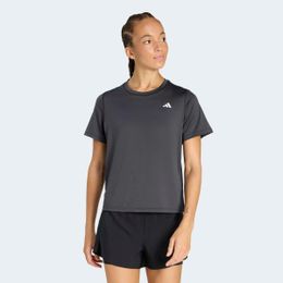 T-Shirt adidas Performance "WE MIN CREW TEE", Damen, Gr. L, schwarz, Obermaterial: 93% Polyester, 7% Elasthan, Rundhals, Shirts T-Shirt