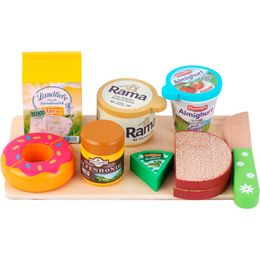 Spiellebensmittel Tanner "Fr&uuml;hst&uuml;cks-Set", bunt, Kaufladensortimente, Kinder, Holz, aus Holz