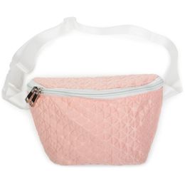 Bauchtasche styleBREAKER "Bauchtasche geometrische Pr&auml;gung, G&uuml;rteltasche", Damen, Gr. B/H/T: 23cm x 14cm Einheitsgr&ouml;&szlig;e, rose, Obermaterial: 100% Polyester PES., Taschen
