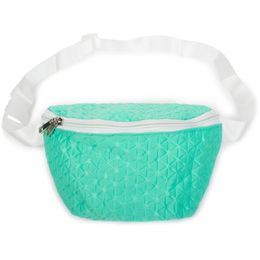 Bauchtasche styleBREAKER "Bauchtasche geometrische Pr&auml;gung, G&uuml;rteltasche", Damen, Gr. B/H/T: 23cm x 14cm Einheitsgr&ouml;&szlig;e, mint, Obermaterial: 100% Polyester PES., Taschen