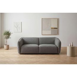3-Sitzer Home Affaire "OSTRUP, Naturt&ouml;ne, Boucle oder Chenille", graphite, B:221cm H:73cm T:93cm, 100% Polyester, Sofas, Breite 221 cm, organische Form mit sanften Rundungen