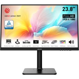 MSI LED-Monitor "Modern MD2412P", Energieeffizienz: D (A-G), schwarz, B:54,1cm H:32,22cm T:5cm, Monitore, h&ouml;henverstellbar, 3 Jahre Herstellergarantie, USB-C