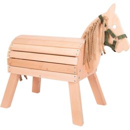 Holzpferd Small Foot "kompakt", beige (natur), Stehtiere, KinderB:41cm H:70cm L:79cm, B:41cm H:70cm L:79cm