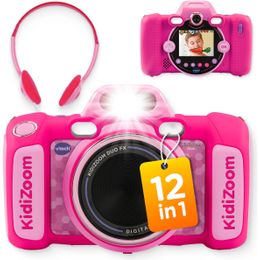 Kinderkamera Vtech "KidiZoom Duo FX pink", pink, Fotokameras, KinderB:16,3cm H:11cm T:5,8cm, inkluisve Kopfh&ouml;rer, B:16,3cm H:11cm T:5,8cm