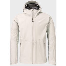 Sch&ouml;ffel Outdoorjacke SCH&Ouml;FFEL "3L Jacket Begoro M", Herren, Gr. 56, grau (9180, grau), Oberstoff: Aussenseite 100% Nylon Innenseite 100% Polyester ( Membran Polyurethan), regular fit, hoch geschlossener Ausschnitt, Jacken Outdoorjacke