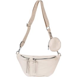 Umh&auml;ngetasche styleBREAKER "Halbmond Crossbody Bag Set 3-Teilig", Damen, Gr. B/H/T: 37cm x 19cm x 11cm Einheitsgr&ouml;&szlig;e, beige, 100% Polyurethan PU. Futter: 100% Polyester PES., unifarben, Taschen Umh&auml;ngetasche