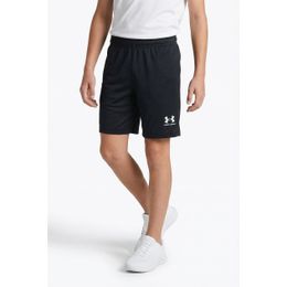 Trainingsshorts Under Armour "UA Y CH. CORE SHORT f&uuml;r Jungen", Kinder, Gr. L (152/158), N-Gr, schwarz,, wei&szlig;, Obermaterial: 100% Polyester, Hosen, f&uuml;r vielseitige Aktivit&auml;ten, leichtes Material, bequeme Passform