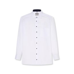 Businesshemd OLYMP "OLYMP Luxor, comfort fit, New Kent", Herren, Gr. 42, Normaler Arm, wei&szlig;, 100% Baumwolle, Hemden