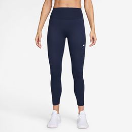 Trainingstights Nike "W NK DF ONE HR 7/8 TIGHT USEAM", Damen, Gr. M, N-Gr, midnight nav, Obermaterial: 80% Polyester, 20% Elasthan, Hosen, schnell trocknendes Material, atmungsaktiv, sportlicher Stil