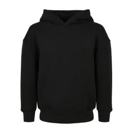 Kapuzenpullover Urban Classics "Urban Classics Damen Girls Organic Hoody", M&auml;dchen, Gr. 134/140, schwarz, 100% Baumwolle, unifarben, normal, ohne Ausschnitt, Pullover Kapuzenpullover