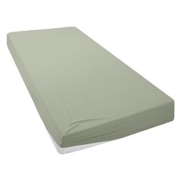 Spannbettlaken OTTO HOME "Desner", gr&uuml;n (seegr&uuml;n), B:200cm L:200cm, Microfaser, Obermaterial: 100% Polyester, Bettlaken, Spannbettlaken, Mikrofaser, f&uuml;r Matratzen bis 20cm H&ouml;he, 100% Polyester, Bettlaken