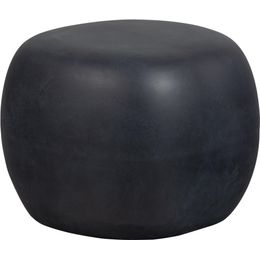 Beistelltisch Woood "Pebble Fiberclay in Betonoptik mit organischer Rundung", anthrazit, B:50cm H:35cm T:50cm, Tische, Beistelltisch, Tragkraft 90 kg, Glasfaser-Ton-Gemisch, offene Materialstruktur