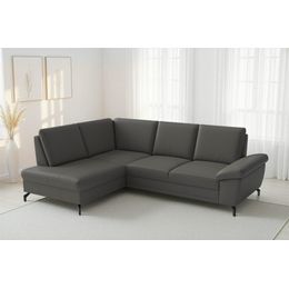 Sit & More Ecksofa SIT & MORE "Chelsea", anthrazit, B:249cm H:89cm T:190cm, Sofas, Ecksofa, optional mit Bettfunktion und Bettkasten