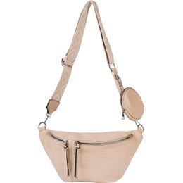 Umh&auml;ngetasche styleBREAKER "Halbmond Crossbody Bag Set 3-Teilig", Damen, Gr. B/H/T: 37cm x 19cm x 11cm Einheitsgr&ouml;&szlig;e, hellbraun, 100% Polyurethan PU. Futter: 100% Polyester PES., unifarben, Taschen Umh&auml;ngetasche