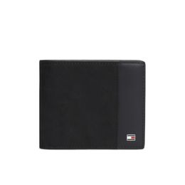 Geldb&ouml;rse Tommy Hilfiger "TH SOHO CC AND COIN", Herren, schwarz, Leder, Kleinlederwaren, Unisex Geldbeutel, Portemonnaie mit Logoschriftzug, zum Klappen