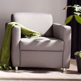 Sit & More Sessel SIT & MORE "Belfort", grau (hellgrau), B:78cm H:80cm T:83cm, Flachgewebe (100% Polyester);Luxus-Microfaser ALTARA NUBUCK (100% Polyester);Luxus-Microfaser (90% Polyester, 10% Polyamid), Sessel, Sessel