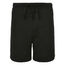 Trainingshose Urban Classics "Urban Classics Herren Boys Basic Sweatshorts", M&auml;dchen, Gr. 122/128, Normalgr&ouml;&szlig;en, schwarz, 65% Baumwolle, 35% Polyester, unifarben, normal, Hosen Trainingshose