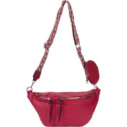 Umh&auml;ngetasche styleBREAKER "Halbmond Crossbody Bag Set 3-Teilig", Damen, Gr. B/H/T: 37cm x 19cm x 11cm Einheitsgr&ouml;&szlig;e, weinrot, 100% Polyurethan PU. Futter: 100% Polyester PES., unifarben, Taschen Umh&auml;ngetasche