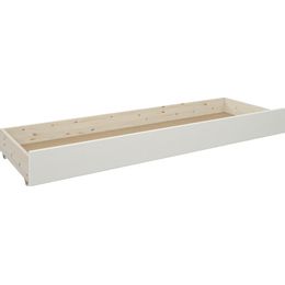 Schubkasten OTTO HOME "ERIK " nur passend zum Daybed "ERIK", wei&szlig;, B:185cm H:20,4cm T:64,3cm, Massivholz, Schubladen, Schubkasten, massive Kiefer, auf Rollen