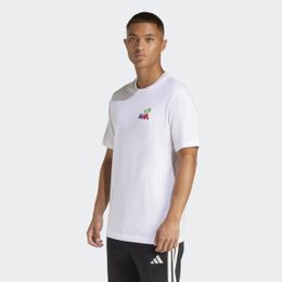 T-Shirt adidas Sportswear "M MINI SURF T", Herren, Gr. L, wei&szlig;, Obermaterial: 100% Baumwolle, normal, Shirts T-Shirt