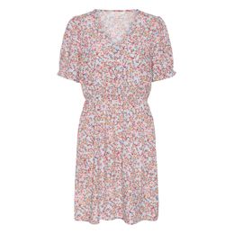 Midikleid Cream "Kleid CRTiah", Damen, Gr. 44, N-Gr, light blau pink flowers, Obermaterial: 100% Viskose CV., Kleider Midikleid