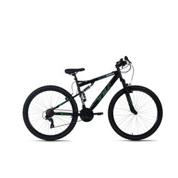 Mountainbike WYLD "WYLD Mountainbike Fully 29'' Scrawler schwarz-gr&uuml;n 21 G&auml;nge RH 51 cm" Gr. 51, schwarz (schwarz, gr&uuml;n, schwarz), Fahrr&auml;der, Herren, 51cm, 29 Zoll (73,66cm) hinten: 29 Zoll (73,66cm)