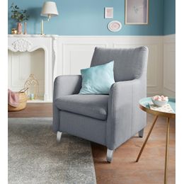 Sit & More Sessel SIT & MORE "Daytona", grau (hellgrau), B:70cm H:95cm T:76cm, Struktur (100% Polyester);Luxus-Microfaser ALTARA NUBUCK (100% Polyester);Luxus-Microfaser weich (98% Polyester, 2% Polyamid), Sessel, Sessel