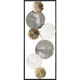 Metallbild B&Ouml;NNINGHOFF "ABSTRAKT 25x61 cm &ndash; Deko modern", farbe bild(er): wei&szlig;, gelb, grau, B:25cm H:61cm T:1,91cm, Metall, Bilder
