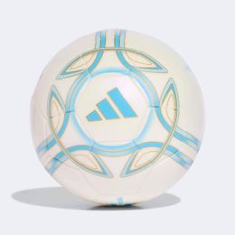 Fu&szlig;ball adidas Performance "MESSI LEAGUE" Gr. 5, ivory, semi blau burst, icey blau, gold metallic, B&auml;lle, 5, 0,4 g, B:22,3cm H:17,3cm T:22cm