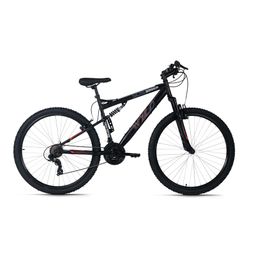 Mountainbike WYLD "WYLD Mountainbike Fully 29'' Scrawler schwarz-rot 21 G&auml;nge RH 51 cm" Gr. 51, schwarz, rot, schwarz, Fahrr&auml;der, Herren, 51cm, 29 Zoll (73,66cm) hinten: 29 Zoll (73,66cm)