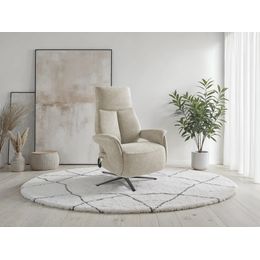 Sit & More TV-Sessel SIT & MORE "TV Lazy", silber, B:75cm H:117cm T:85cm, 100% Polyester, Sessel, mit Herz-Waage-Positon und 3 Motoren