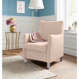 Sit & More Sessel SIT & MORE "Daytona", beige (creme), B:70cm H:95cm T:76cm, Struktur (100% Polyester);Luxus-Microfaser ALTARA NUBUCK (100% Polyester);Luxus-Microfaser weich (98% Polyester, 2% Polyamid), Sessel, Sessel