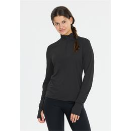 Strickpullover Endurance "Chaba", Damen, Gr. 36, schwarz, 100% Polyester, meliert, unifarben, normal, ohne Ausschnitt, Pullover Strickpullover, mit Quick-Dry-Funktion