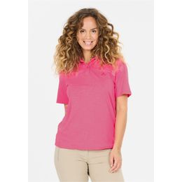 WHISTLER Damen Langarm-Poloshirt "Vale", pink, Gr. 44, unifarben, 97% Polyester, 3% Elasthan, Shirts, aus leichtem Material