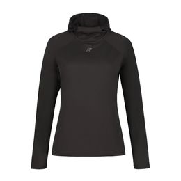 Trainingsshirt Rukka "Rukka Trikothemd Miinala", Damen, Gr. 36, schwarz, Stoff, 100% Polyester, normal, ohne Ausschnitt, Shirts
