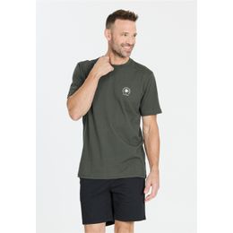 Funktionsshirt NOU "Siddons", Herren, Gr. XL, gr&uuml;n (hellbeige), 100% Baumwolle, bedruckt, normal, Rundhals, Shirts Funktionsshirt, Schmucklos