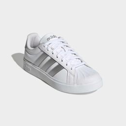 Sneaker adidas Sportswear "STREETTALK", Damen, Gr. 36, cloud wei&szlig;, silber metallic, ftwr wei&szlig;, Synthetik, Schuhe Sneaker, inspiriert vom Design des adidas Superstar